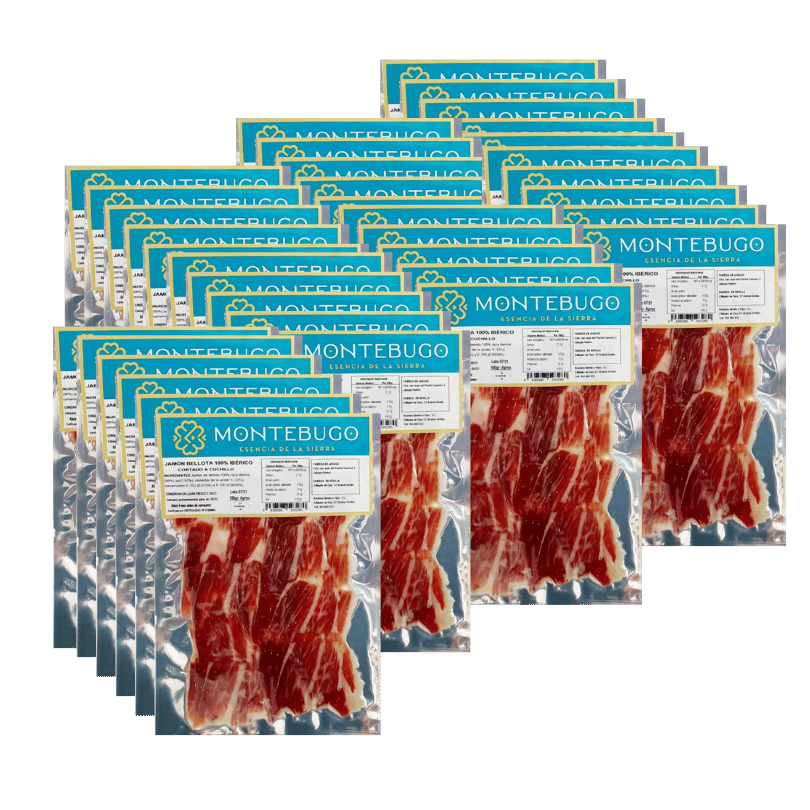 Jamón bellota cortado a cuchillo 8 a 8.5 Kg raza ibérica. Montebugó ...